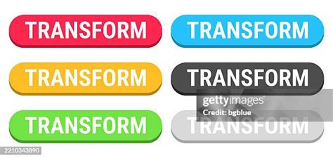 Transform Colorful 3d Click Web Buttons On Blank Background High Res