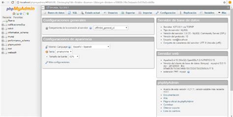 Php Myadmin Base De Datos