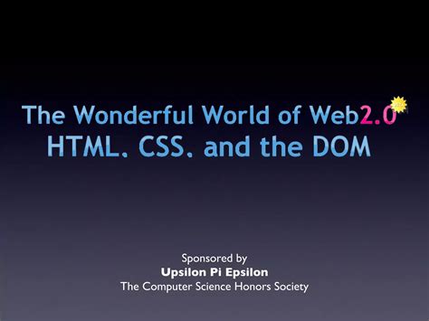 html and css workshop notes ppt