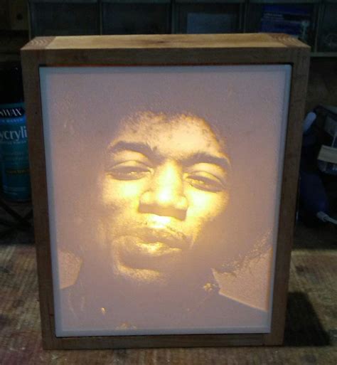 Jimi Hendrix Lithophane Etsy