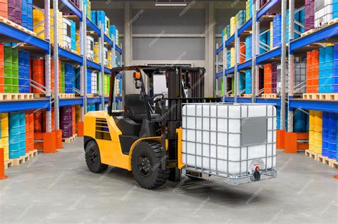 Premium Photo Chemical Storehouse With Intermediate Bulk Container On