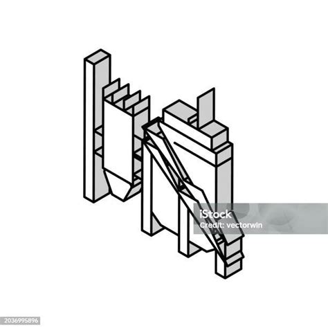 광물 가공 공장 아이소 메트릭 아이콘 벡터 일러스트 레이 션 0명에 대한 스톡 벡터 아트 및 기타 이미지 0명 고급 공장 산업 건물 Istock
