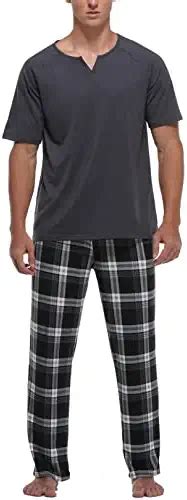 لباس خواب مردانه Vlazom مجموعه 2 قطعه Pj Set Pj Set Sleeve Poton Cotton