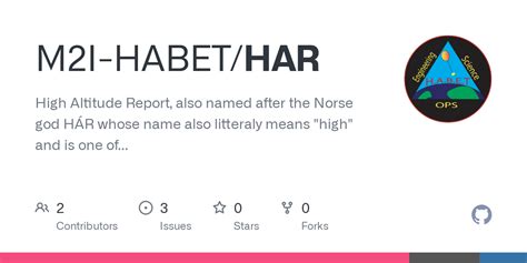 Github M2i Habethar High Altitude Report Also Named After The Norse God HÁr Whose Name Also