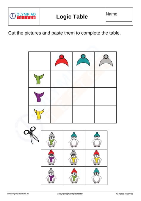 Logic Table 6 Olympiad Tester