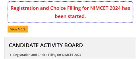NIMCET Counseling Registration Last Date Tomorrow Direct Link Here