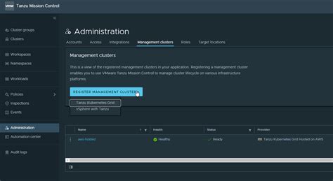 Tanzu Mission Control Part Manage Kubernetes Clusters From Tmc