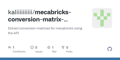 GitHub Kaliiiiiiiiii Mecabricks Conversion Matrix Extractor Extract