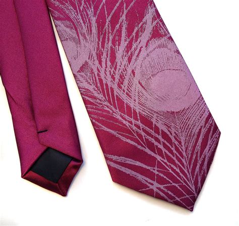 Peacock Feather Silk Necktie Cyberoptix Tielab