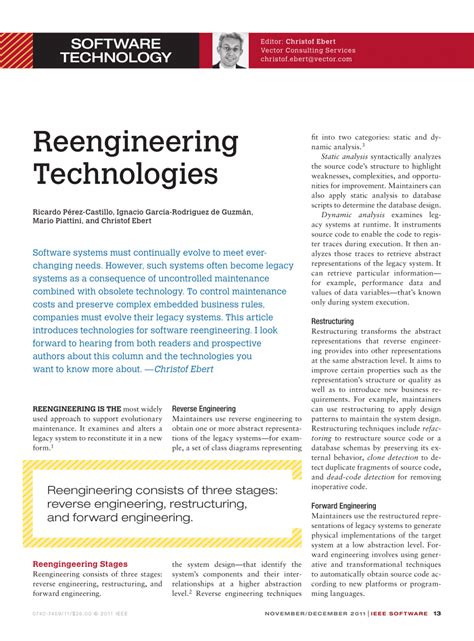 pdf reengineering technologies