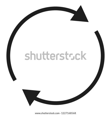 Round Circle Arrow Icon Simple Illustration Stock Vector Royalty Free