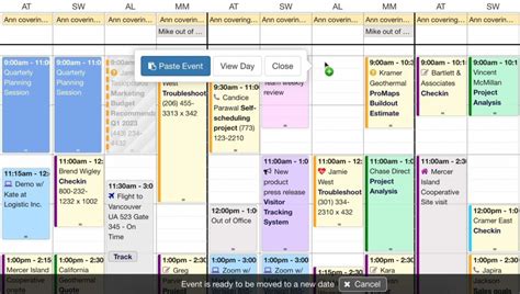 cut and paste rescheduling dayback