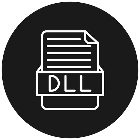 premium vector dll vector icon can be used for file formats iconset