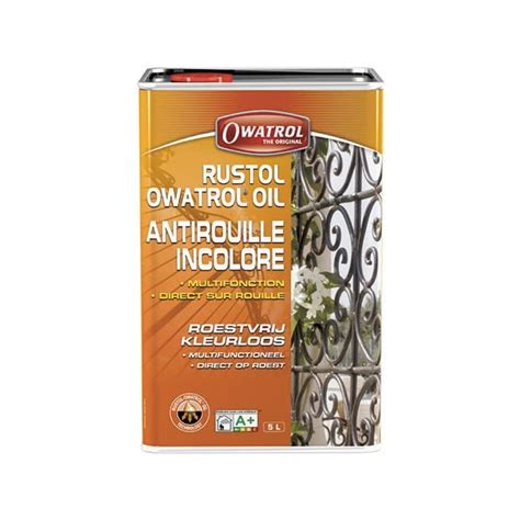 Antirouille Incolore Owatrol Rustol 5l Séguret Décoration