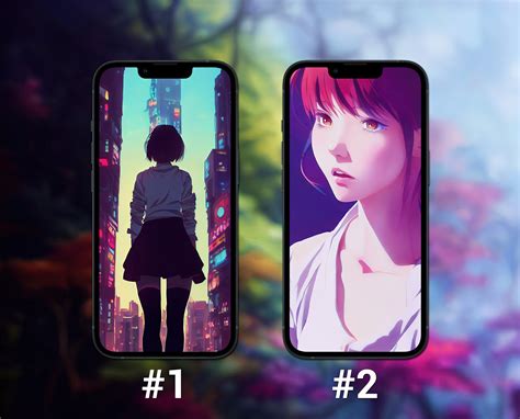 Anime Girl Wallpapers Iphone Lock Screen Ios 16 Wallpaper Etsy