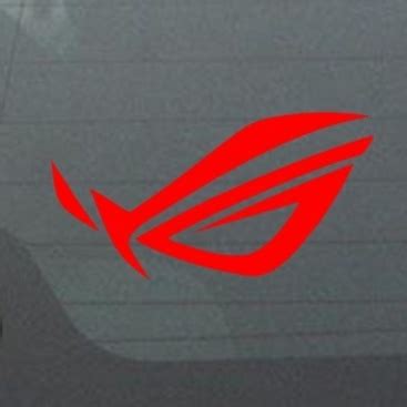 Jual Stiker Variasi Aksesoris Motor Viral Cutting Motip Logo ROG Keren Aksesoris Emblem Motor