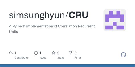 Github Simsunghyun Cru A Pytorch Implementation Of Correlation