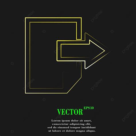 Flat Web Export Icon With Space For Text Vector Vector Label Import