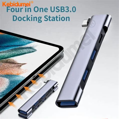 Kebidumei In Usb C Hub Universal Usb Docking Station Pd Charging High Speed Splitter