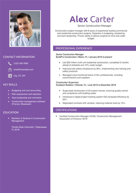 Project Manager Resume Examples And Templates For 2025
