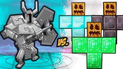 Ferrous Wroughtnaut Vs Super Golems In Minecraft Youtube