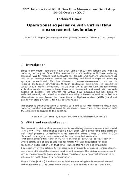 Virtual Flow Measurements Pdf Flow Measurement Fluid Dynamics