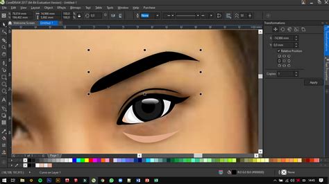 Tutorial Vector Art Coreldraw Step By Step Mata Apock Design