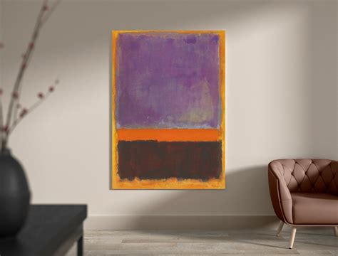 Mark Rothko Purple And Brown Canvas Poster Art Reproduction Rothko