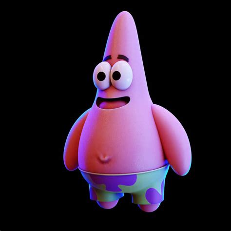 Patrick Star I Made In Blender By Jlhardeman On Deviantart