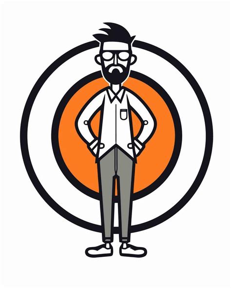 Tall Man Logo 26190539 Vector Art At Vecteezy
