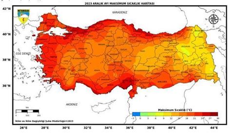 Türkiye de hava sıcaklıklarının mevsim normallerinde sürdüğü tek il