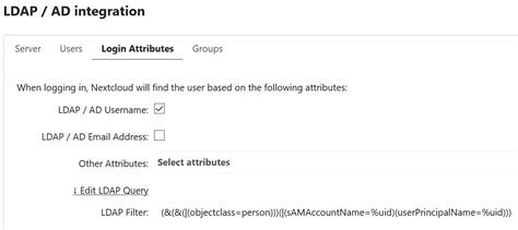 Nextcloud Ldap Ad Authentication Page 2 Support Nethserver Community