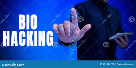 Text Showing Inspiration Bio Hacking Business Idea Exploiting Genetic