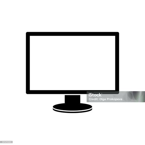 コンピューター モニターのアイコンフラットの Pc の記号ですベクトル イラストeps10 アイコンのベクターアート素材や画像を多数ご用意