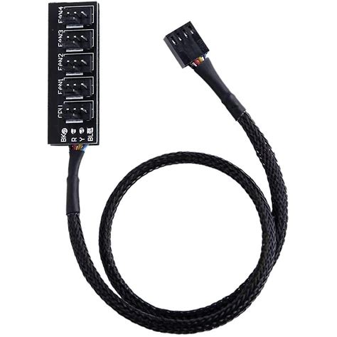 4 Pin Pwm Fan Hub 4 Pin Connector For Cpu Fan Pc Fan Hub Computer Cpu Case Fan Power Mul