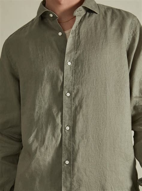 Camicia In Puro Lino A Maniche Lunghe Alcott Camicie Uomo