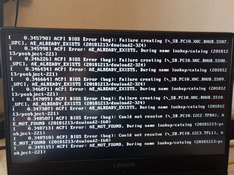 Can T Control Screen Brightness ACPI Error Lenovo Legion Y540 Ask Ubuntu