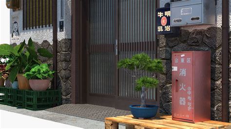 3d Model Kanda Townhouse Vr Ar Low Poly Cgtrader