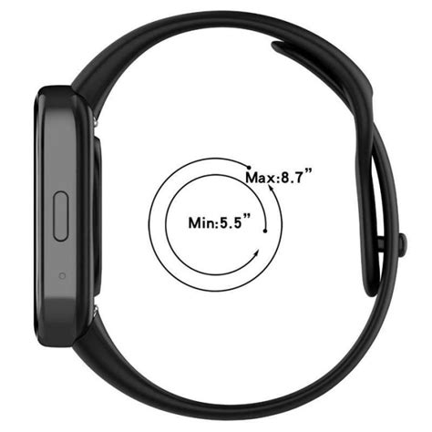 Jual Xiaomi Redmi Watch Active Strap Tali Jam Silicone Rubber Karet Strap Black Di Seller