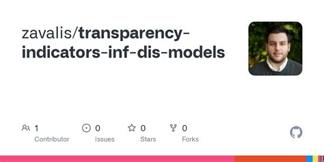 Github Zavalis Transparency Indicators Inf Dis Models