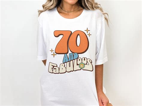 70 y fabuloso diseño png descarga digital del 70 cumpleaños