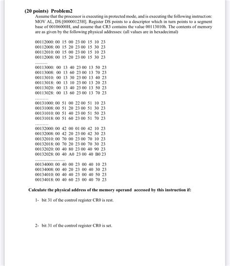 Solved 20 ﻿points ﻿problem2 ﻿assume That The Processor Is