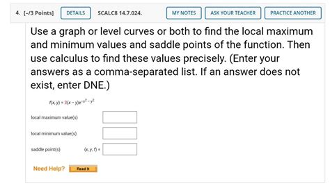 solved 4 [ 3 points] details scalc8 14 7 024 my notes ask