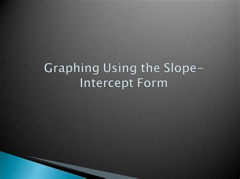 Graphing Linear Equations Lesson PPT