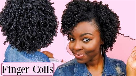 Super Defined Finger Coils Short To Medium Natural Hair Youtube