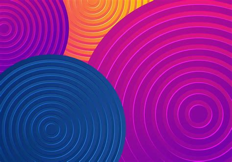 Circle Shape Overlap Layers Hipster Style Background With Copy Space For Text 10970014 Vector