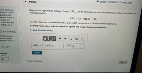 Calculate The Approximate Enthalpy Change Hrxa For Chegg