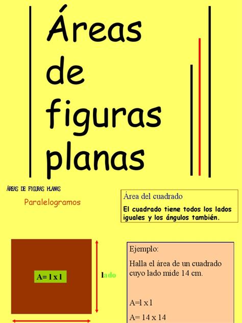 Áreas de figuras planas ppt pdf rectángulo triángulo