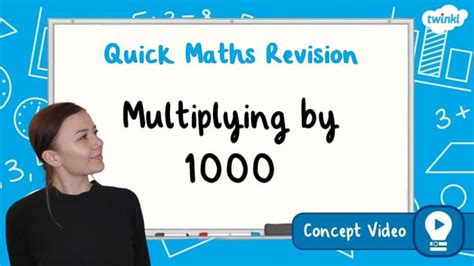 FREE Multiplying By 1000 KS2 Maths Concept Video