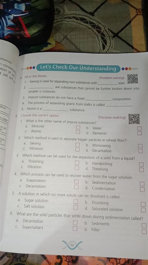 A Fill In The Blanks Sieving Is Used For Separating Two Substances Wit